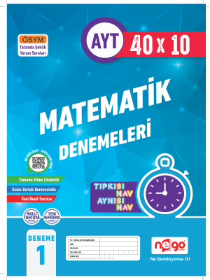 AYT MATEMATİK BRANŞ DENEME 40X10
